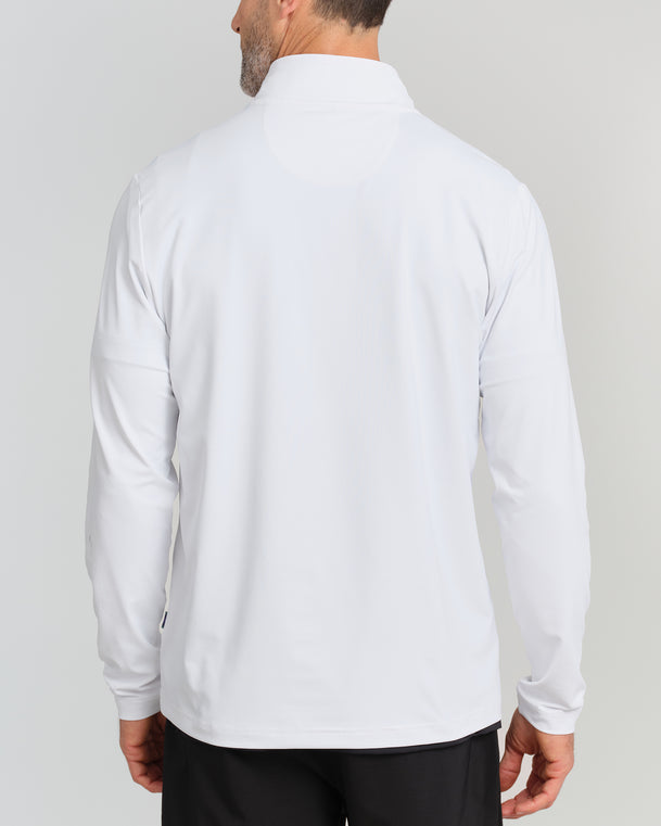 WM Chip Shot Pullover | White | William Murray Golf